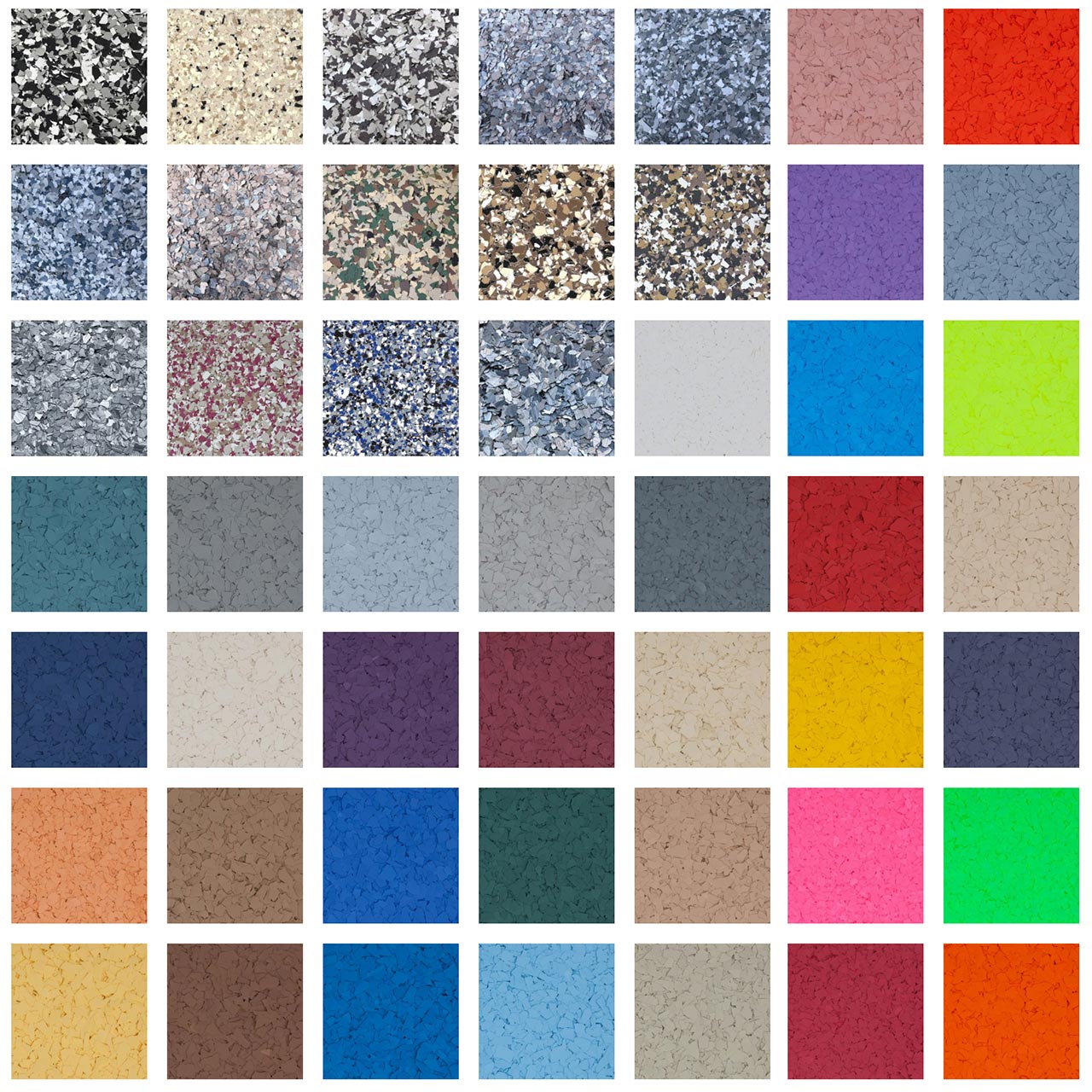 Epoxy Flooring Flakes / Chips | 80+ Color Choices | High Quality